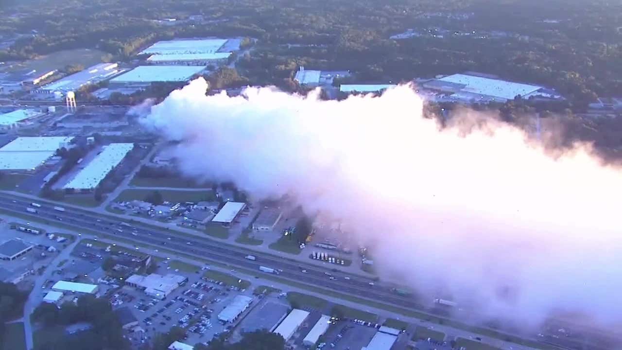 RAW: New video of smoke from BioLab in Conyers | FOX 5 Atlanta