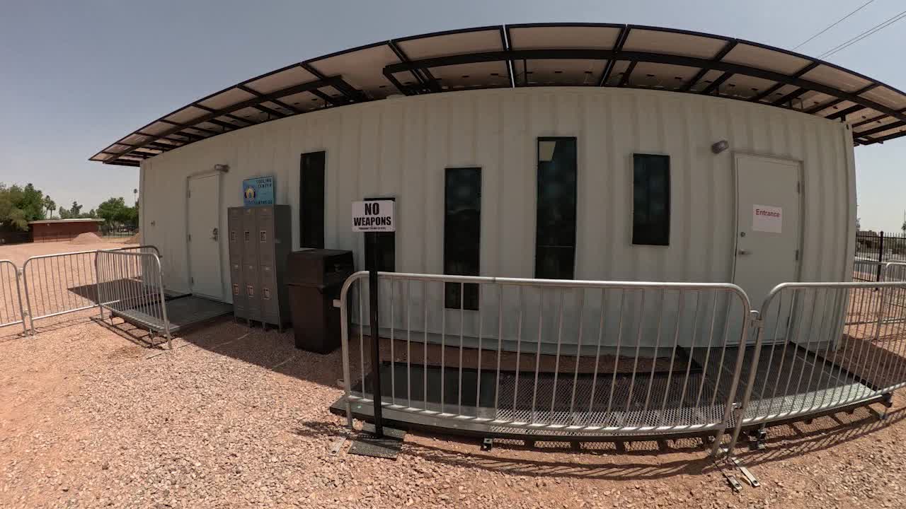 Border wall shipping containers used for cooling centers | FOX 10 Phoenix