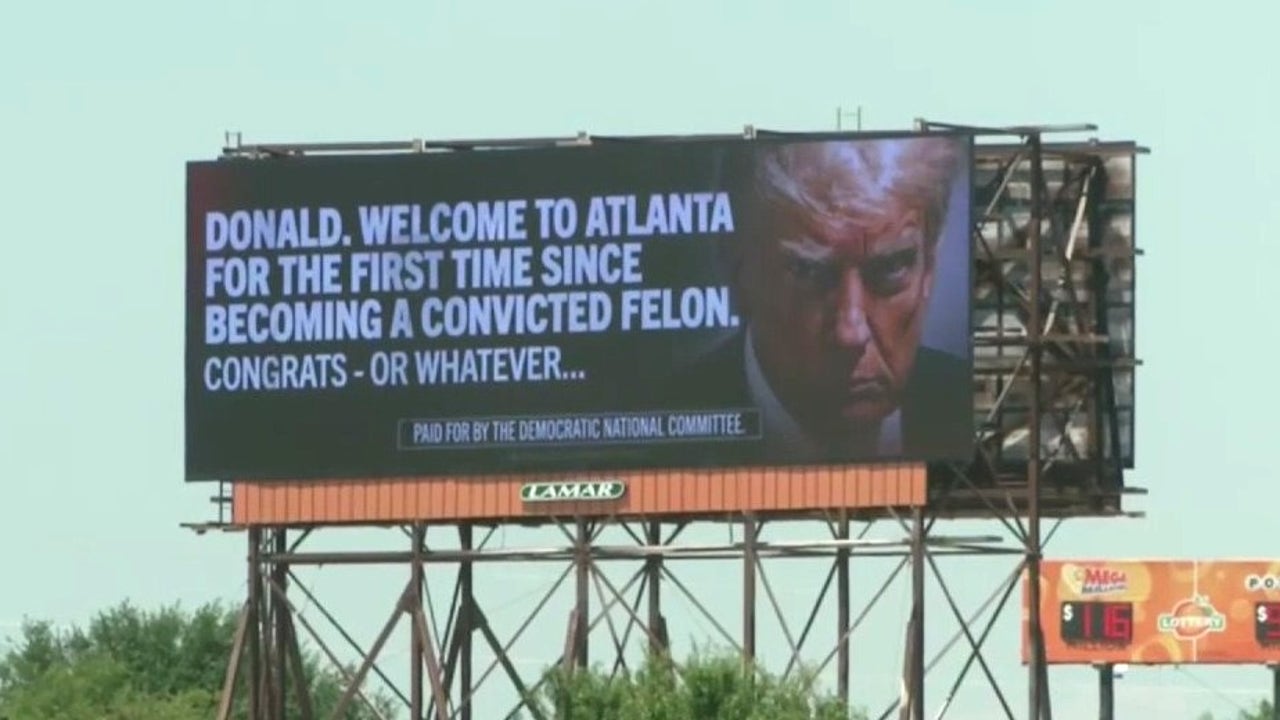 Atlanta Trump billboards mock New York felony | FOX 5 Atlanta