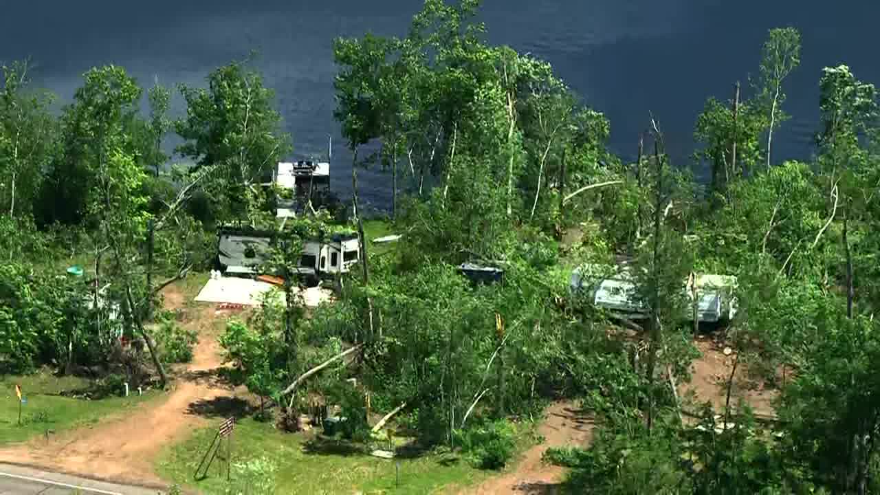 Storm damage in Crow Wing County, MN [AERIALS] | FOX 9 Minneapolis-St. Paul