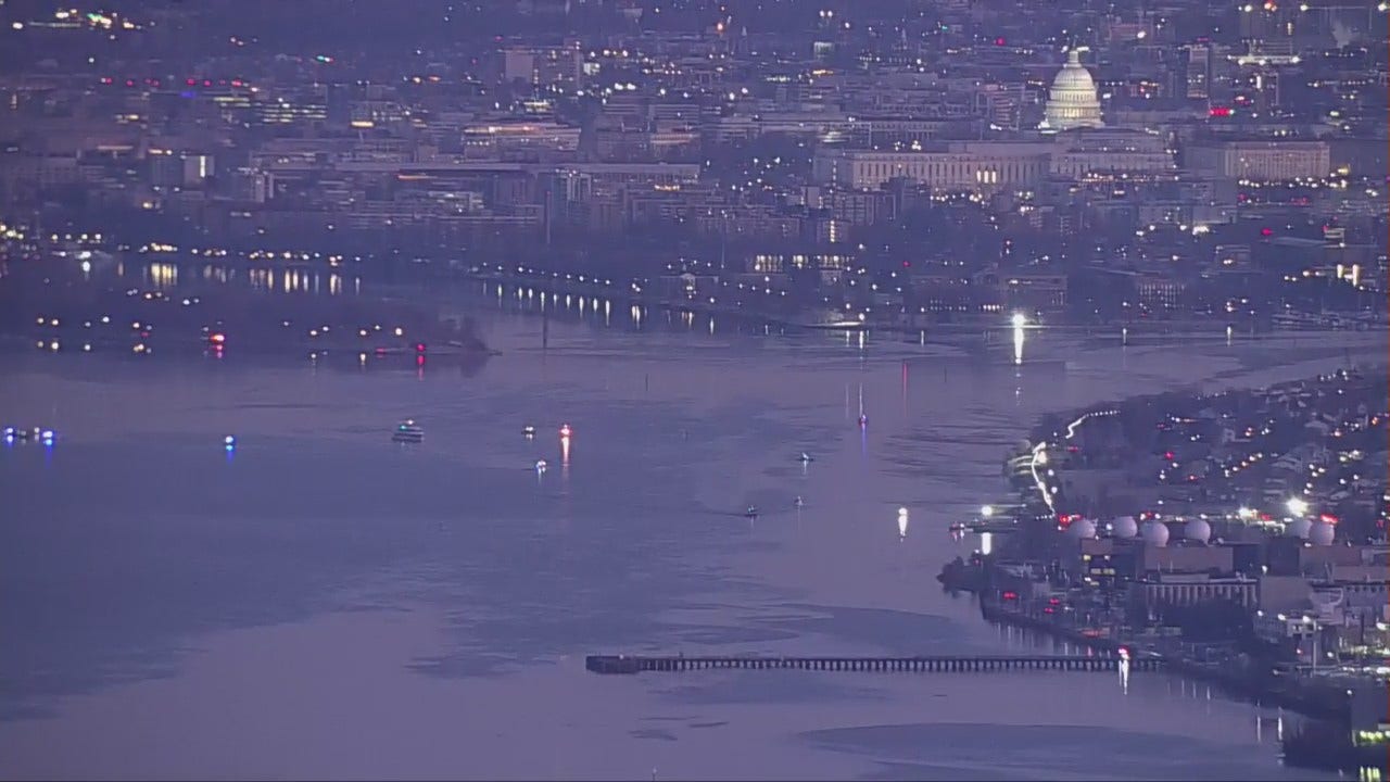 Aerials of the rescue efforts for the DCA crash | FOX 5 DC