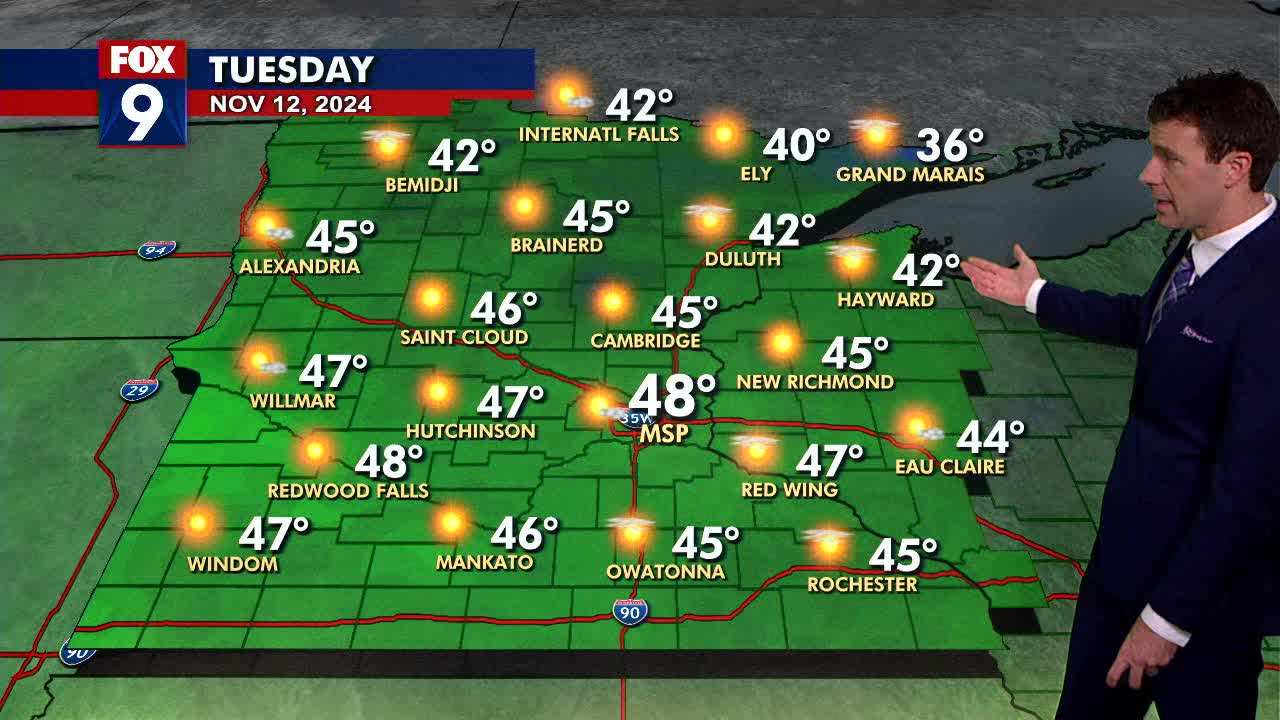 MN weather: Breezy and seasonable day Tuesday | FOX 9 Minneapolis-St. Paul