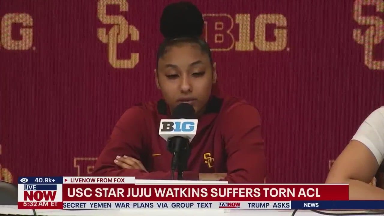 JuJu Watkins suffers torn ACL | LiveNOW from FOX