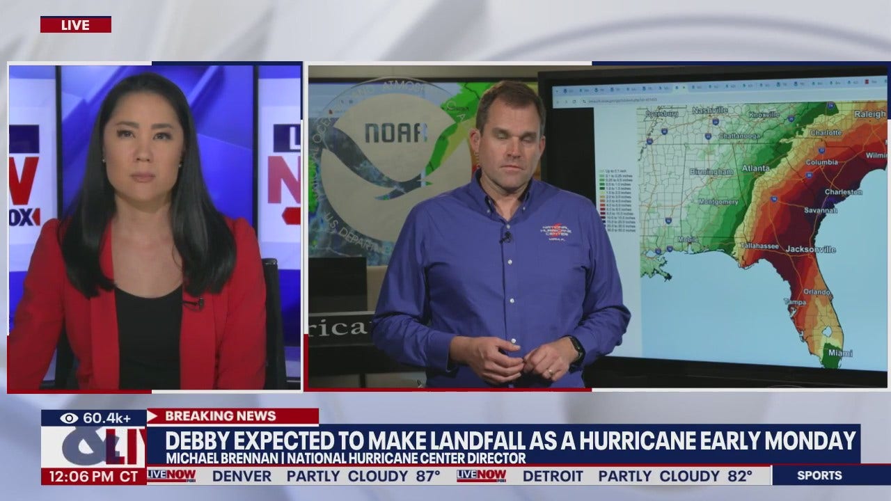 NHC latest update: tracking Debby | LiveNOW from FOX