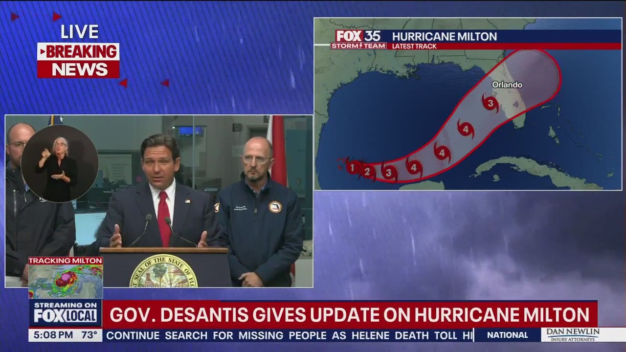 Tropical Storm Milton 5PM update: DeSantis presser | FOX 35 Orlando