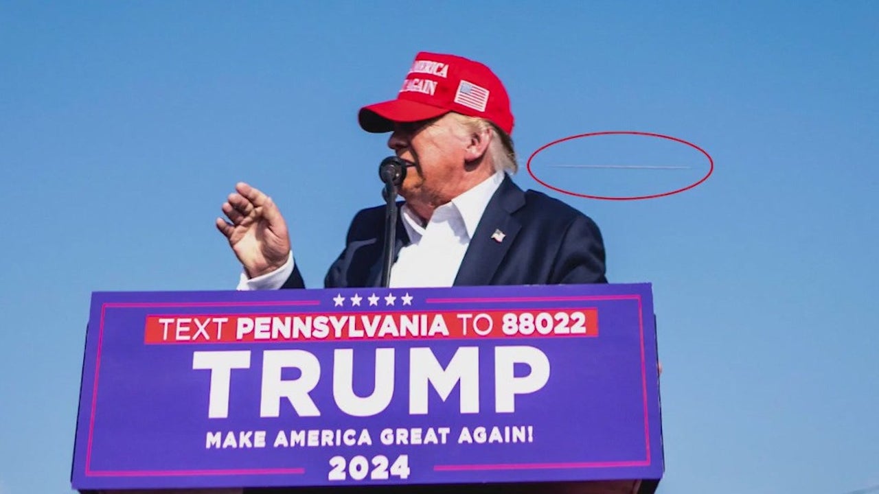 Apparent bullet path in Trump assassination attempt | FOX 11 Los Angeles