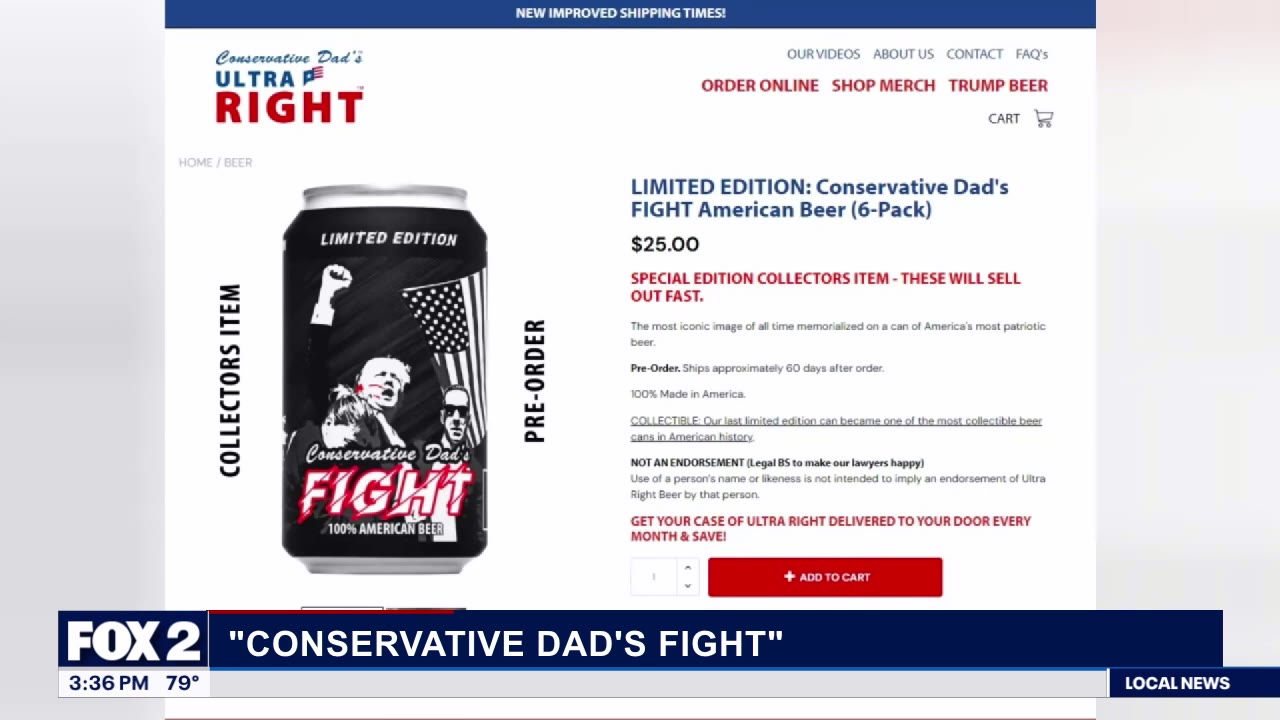 Ultra Right Beer makes reveals limited edition can featuring Trump's ...