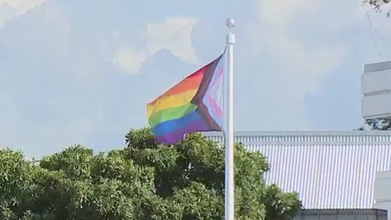 Students and teachers protest removal of Pride flag from in front of ...