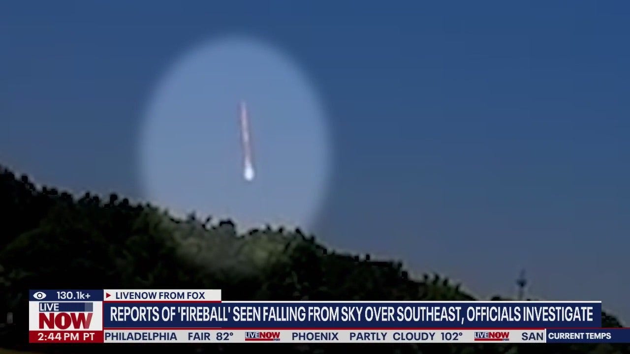 'Fireball' seen falling from sky in Southeast U.S. | LiveNOW from FOX