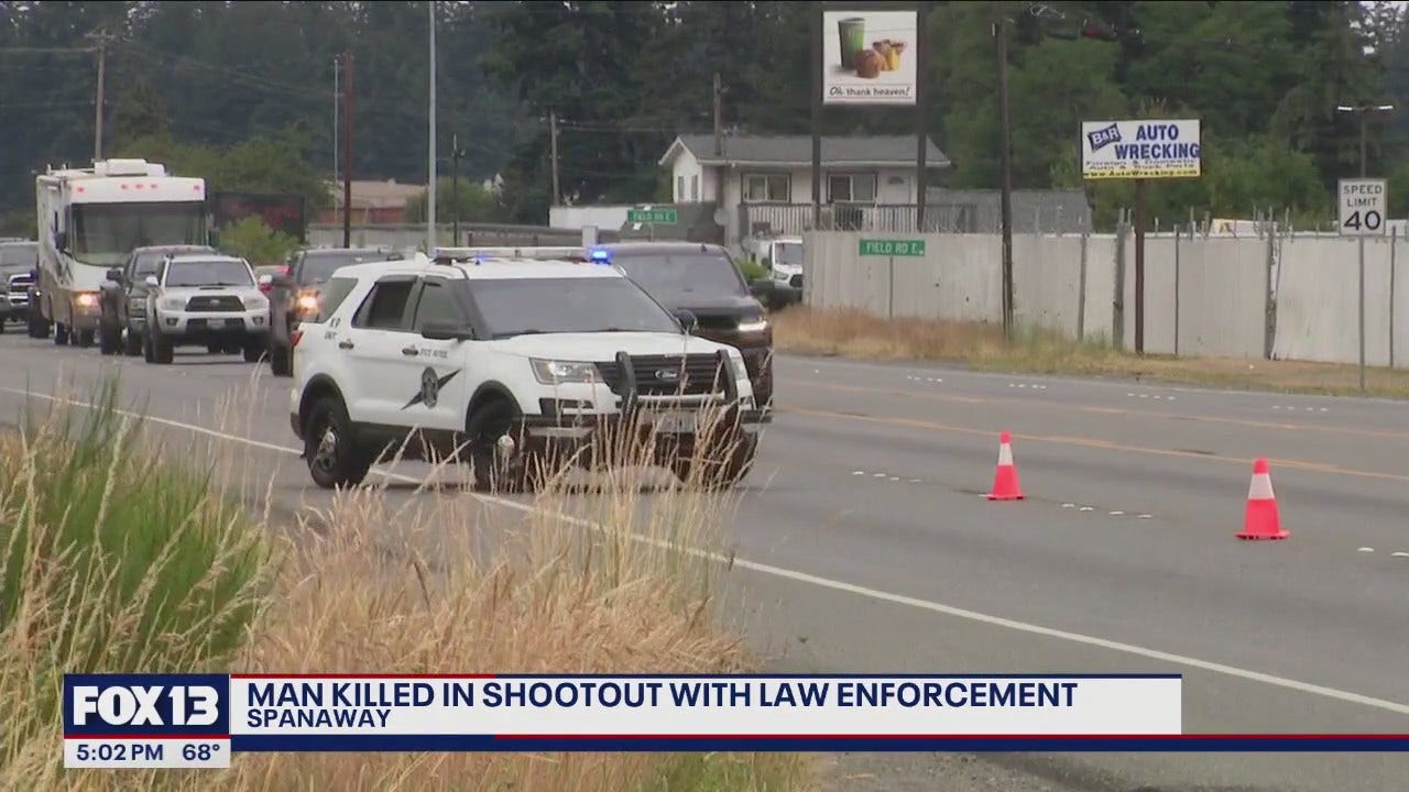 Man killed in shootout with WA law enforcement | FOX 13 Seattle