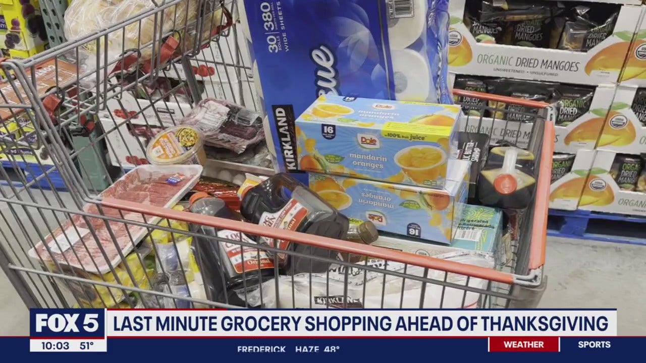 Last-minute Thanksgiving shoppers reveal what's in their carts | FOX 5 DC