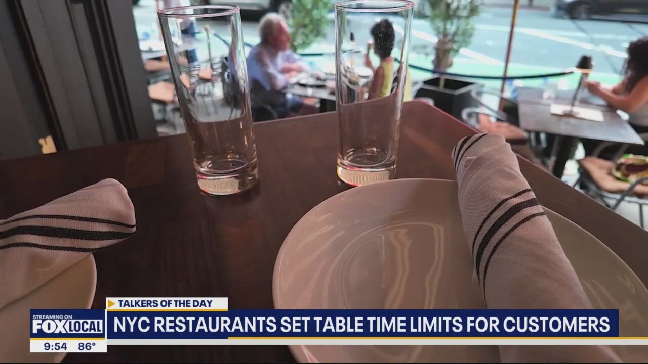Talkers: NYC restaurants set table time limits | FOX 4 Dallas-Fort Worth