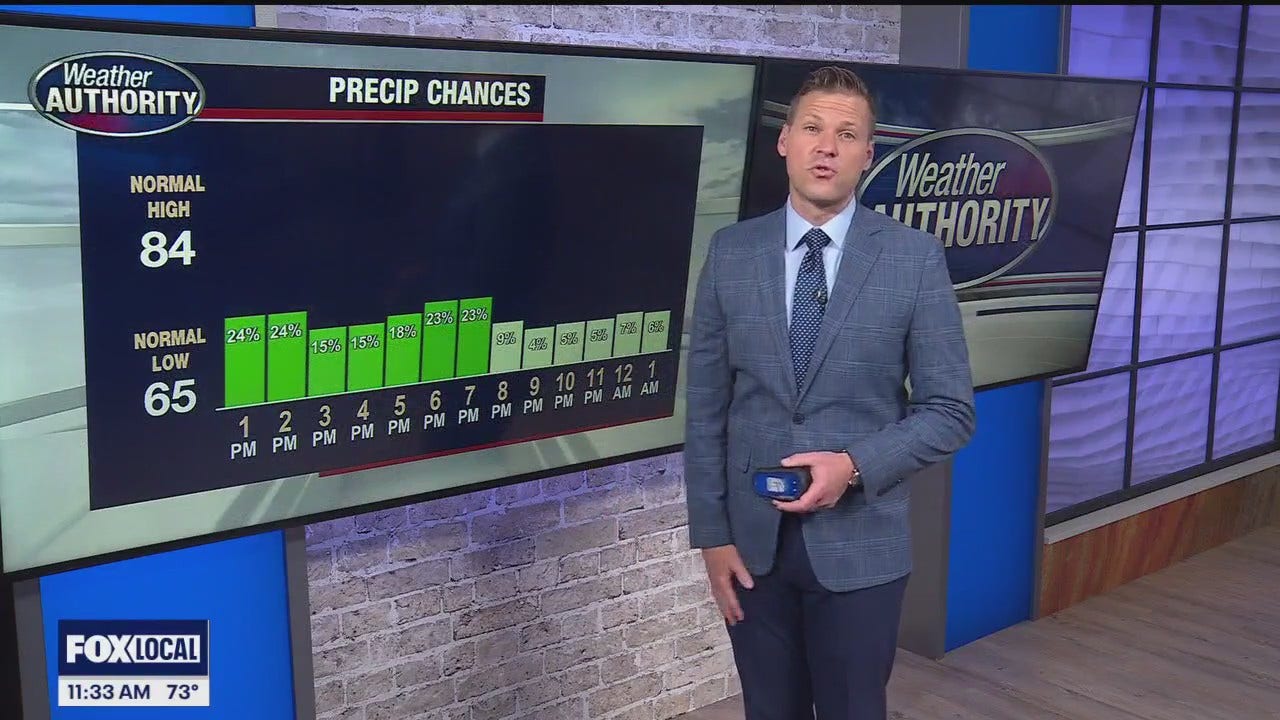 Small chance for a shower today | FOX 2 Detroit