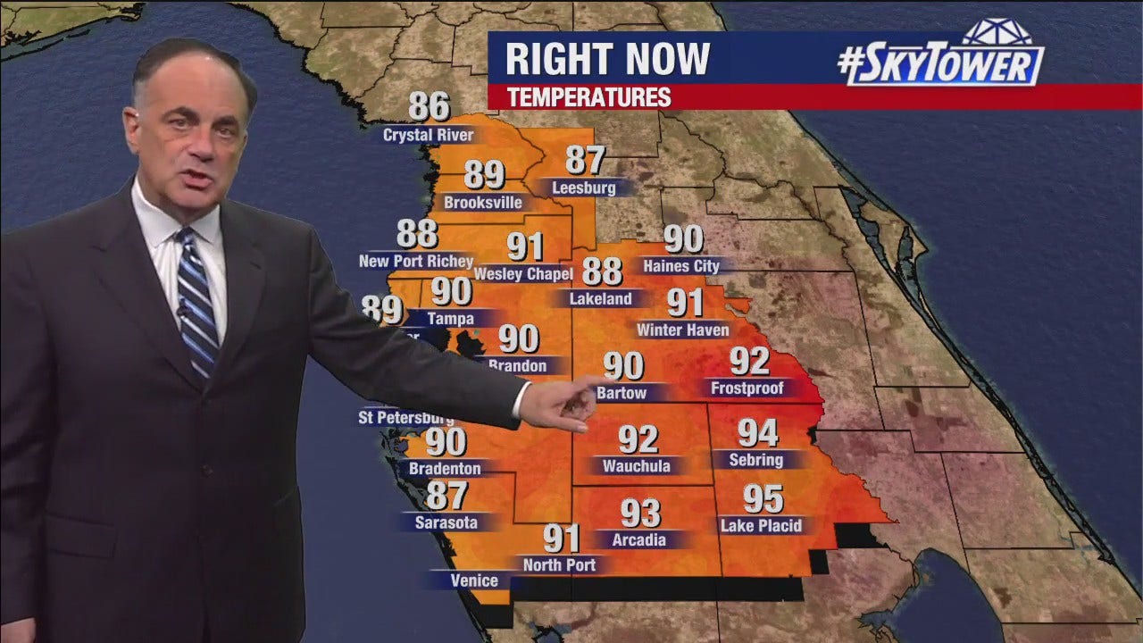 Tampa weather | More heat with isolated storms | FOX 13 Tampa Bay