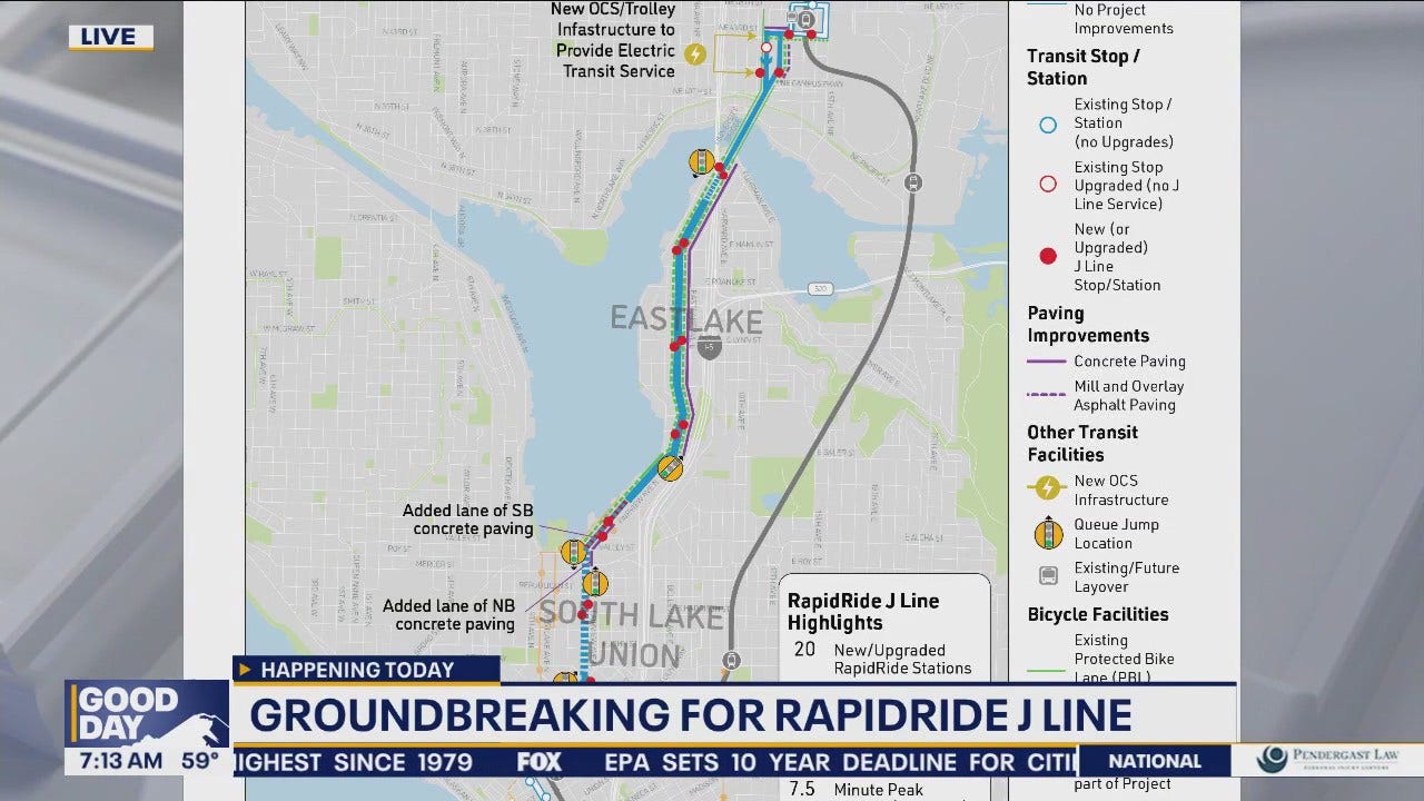 Groundbreaking for Seattle's RapidRide J Line | FOX 13 Seattle