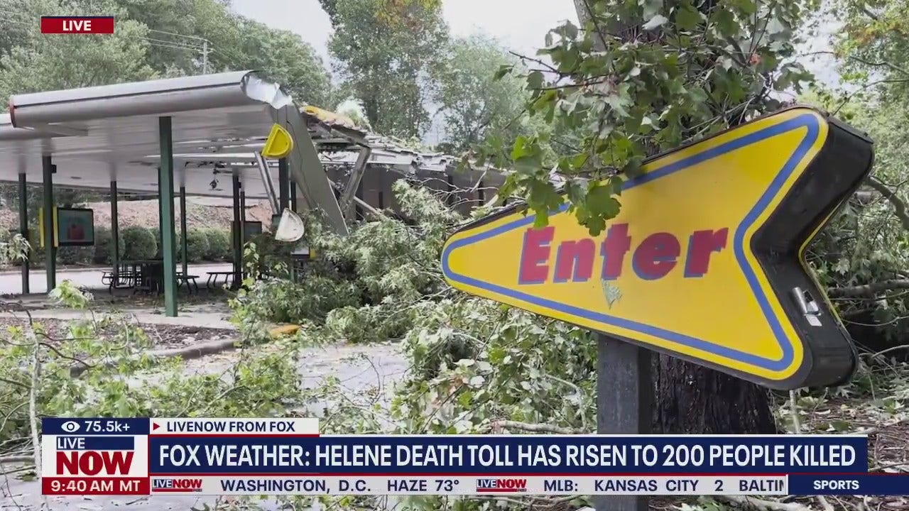 Helene death toll rises to 200 | LiveNOW from FOX