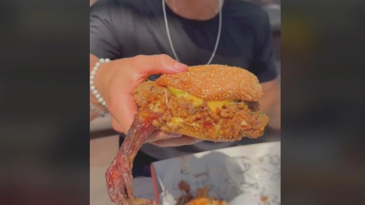 Chicken sandwich featuring claw goes viral | FOX 5 New York