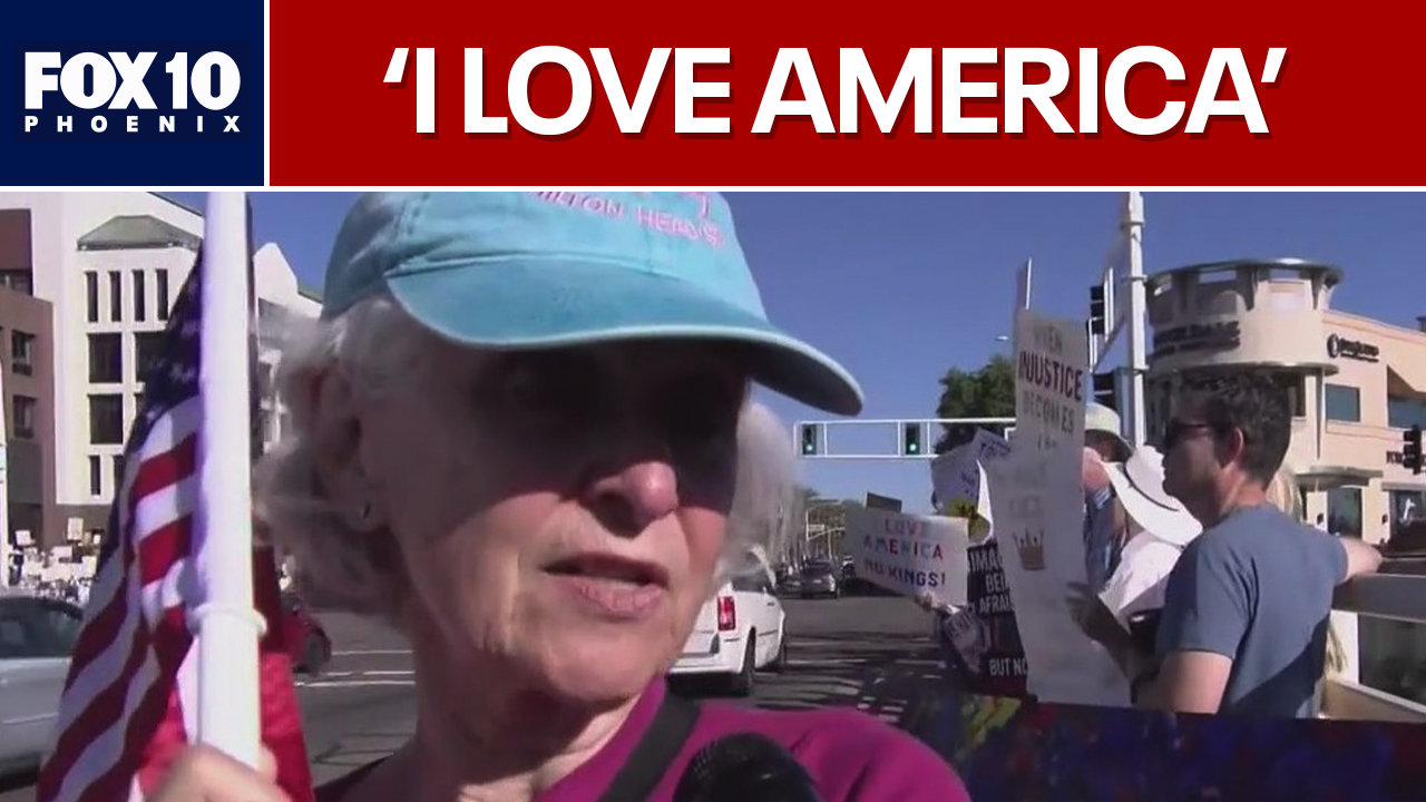 No Kings Day: Protesters show up at Phoenix area events | FOX 10 Phoenix