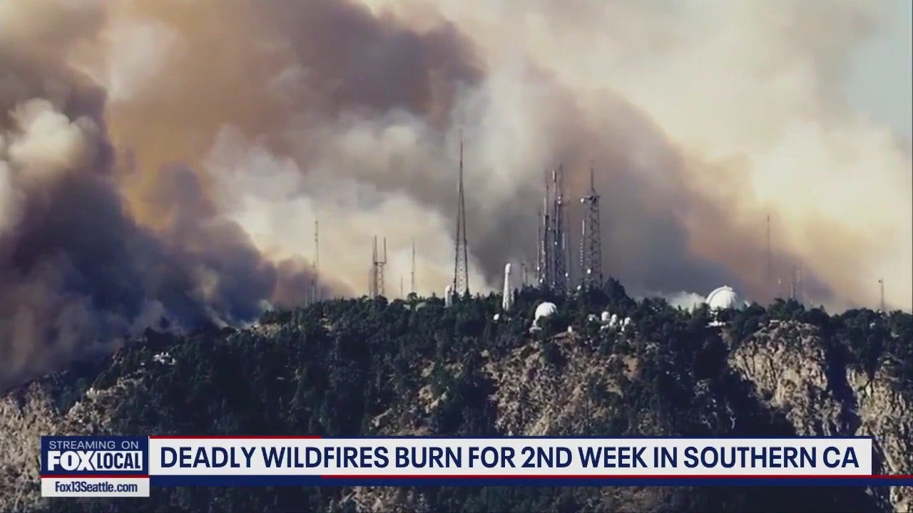 Deadly fires burn for 2nd week in Southern CA | FOX 13 Seattle