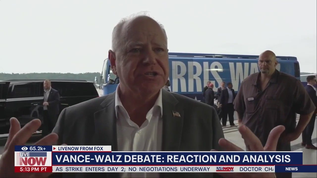 Vance-Walz VP Debate: Reaction continues | LiveNOW from FOX