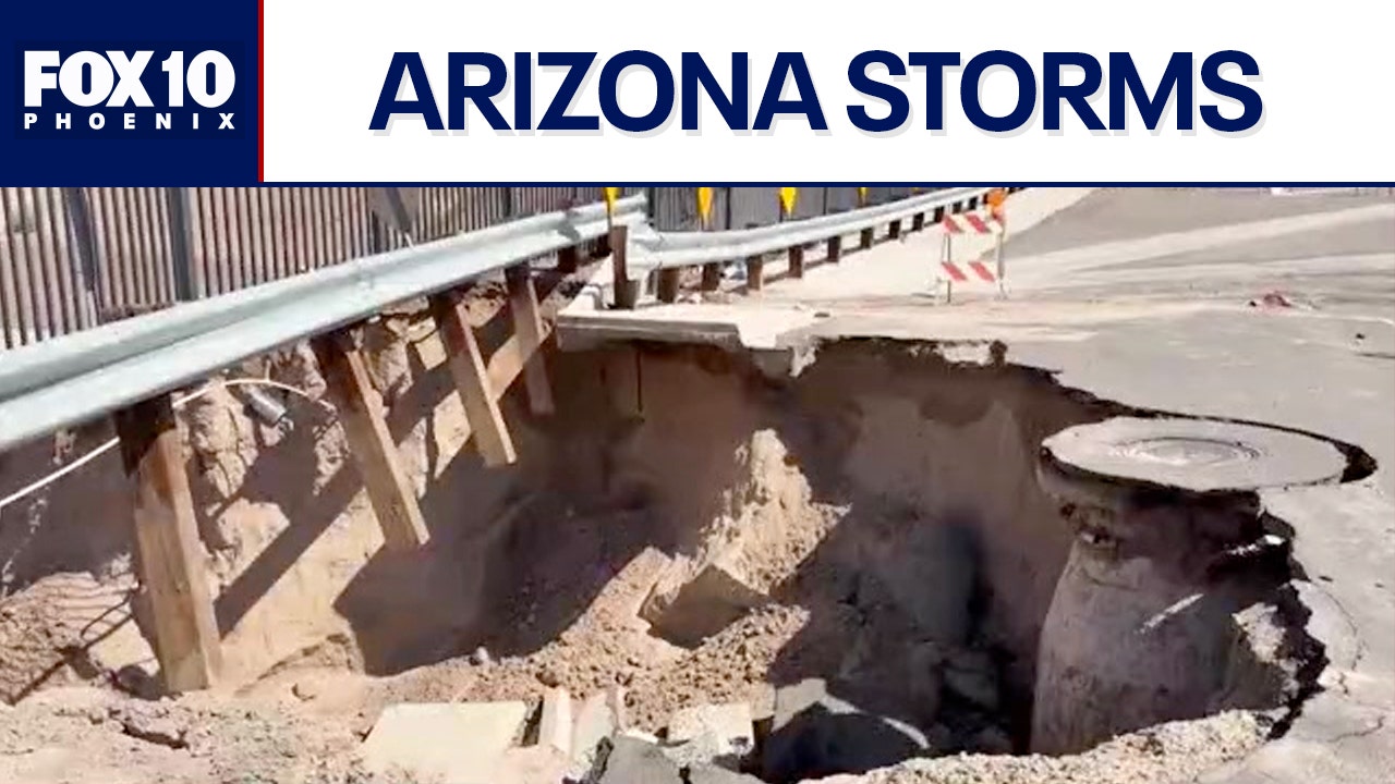 Monsoon causes sinkhole, flooding in Yuma | FOX 10 Phoenix
