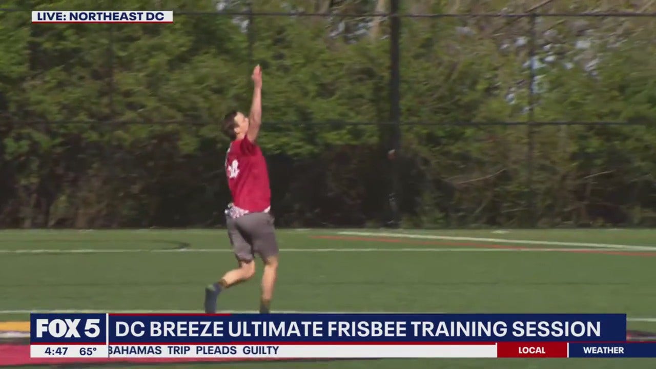 DC Breeze Ultimate Frisbee training session | FOX 5 DC