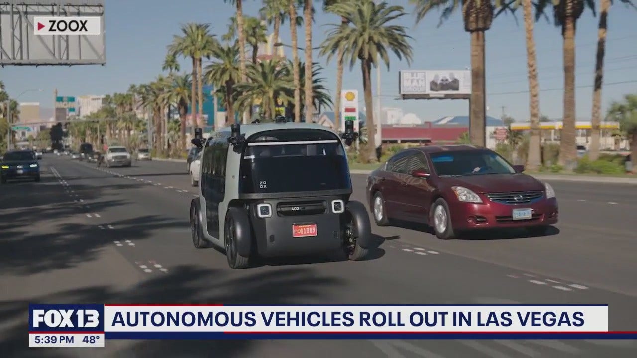 Autonomous taxis roll out in Las Vegas | FOX 13 Seattle
