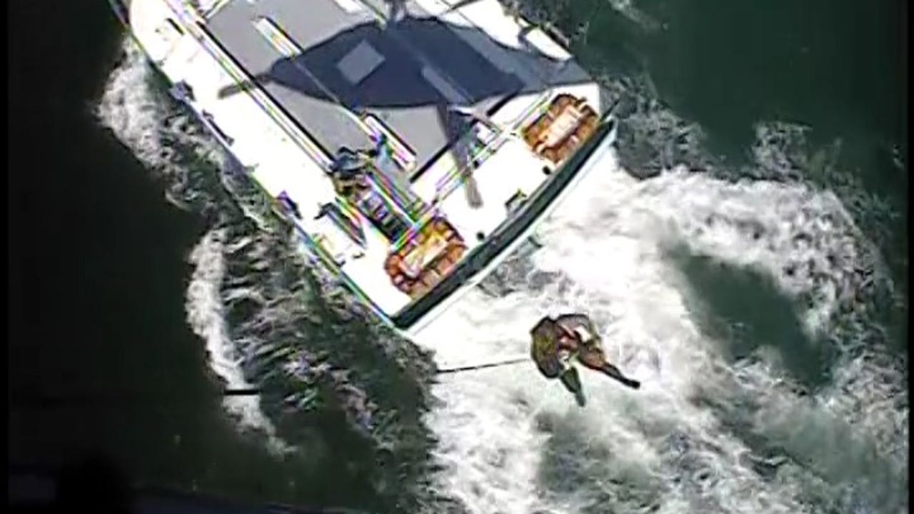 Deep water rescue: Coast Guard medevacs man 28 miles offshore Galveston ...