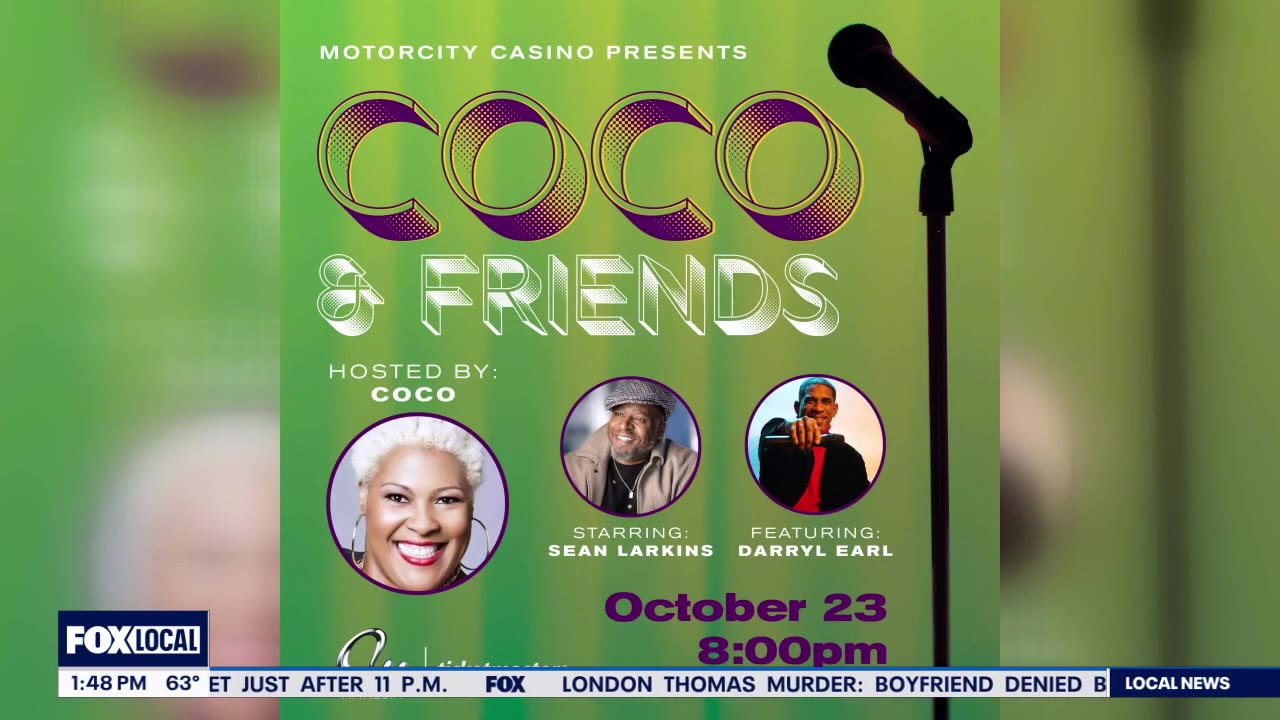 Coco hosts 'Coco & Friends' at MotorCity Casino on October 23rd | FOX 2 ...