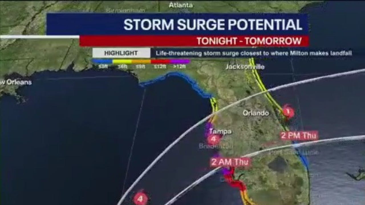 Hurricane Milton forecast for Florida | FOX 5 New York