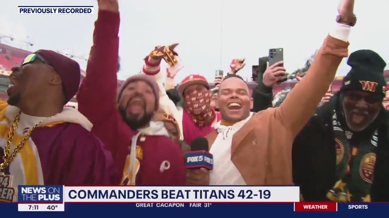 Commanders clobber Titans, snap 3-game skid | FOX 5 DC