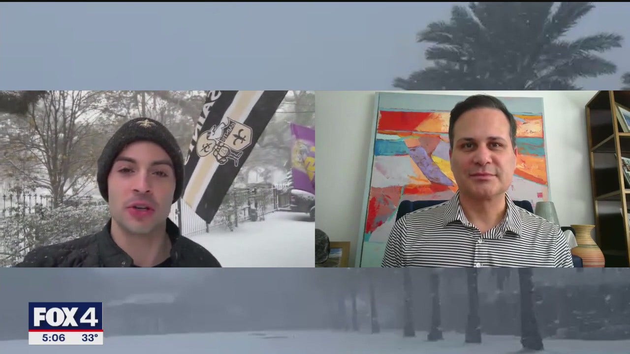 Dylan Federico experiences historic snow first-hand | FOX 4 Dallas-Fort ...