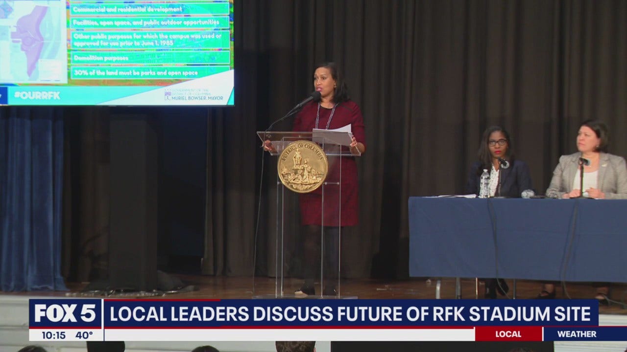 Bowser discusses RFK Stadium site plans with Ward 7 residents | FOX 5 DC