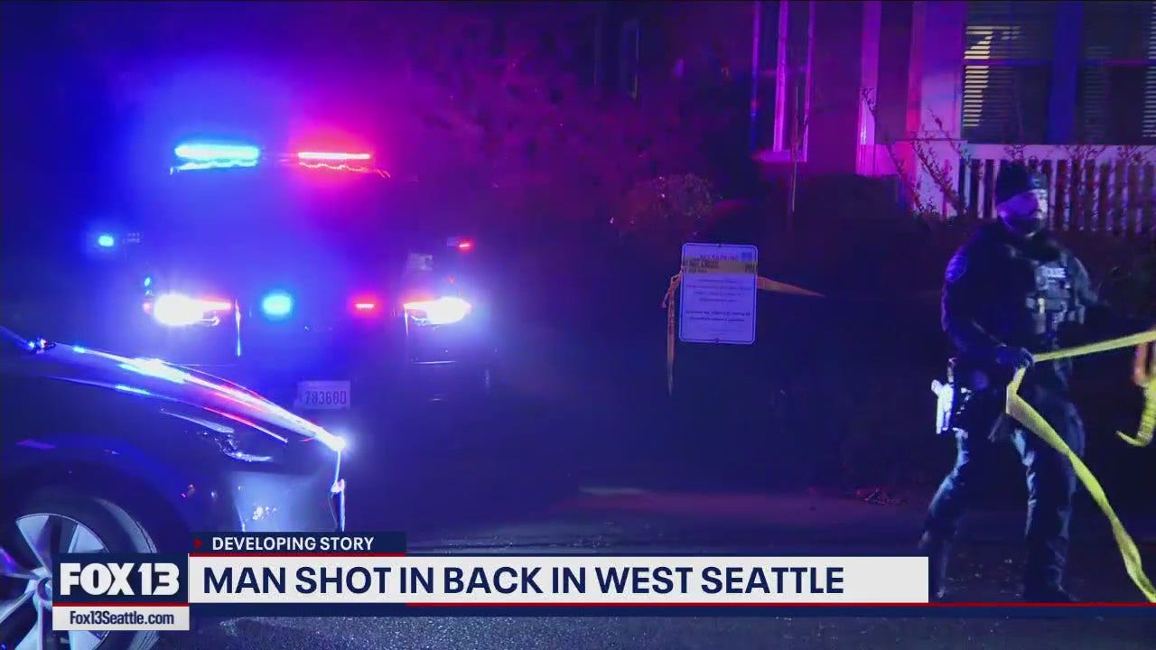 Man shot in back in West Seattle | FOX 13 Seattle