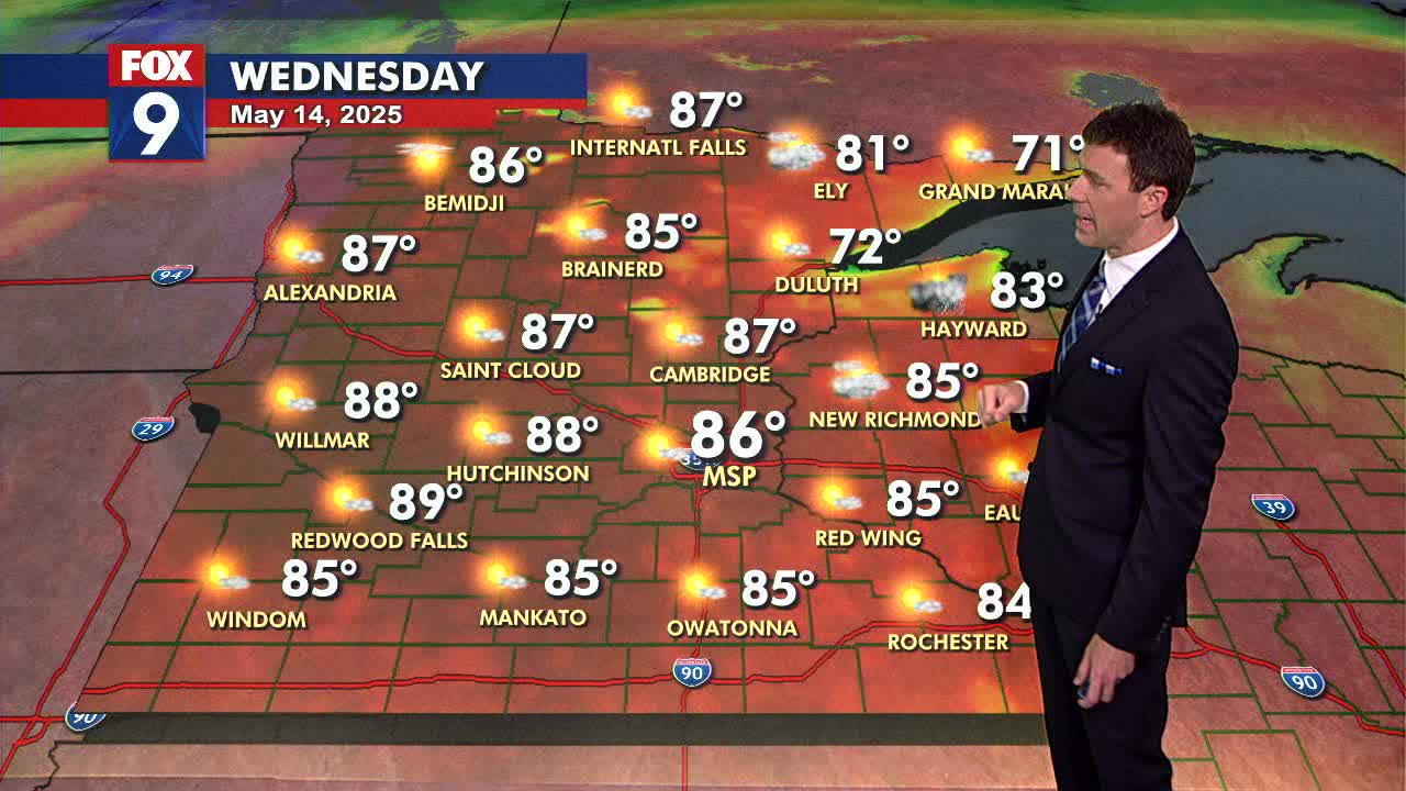MN weather: A summer-like day on Wednesday | FOX 9 Minneapolis-St. Paul