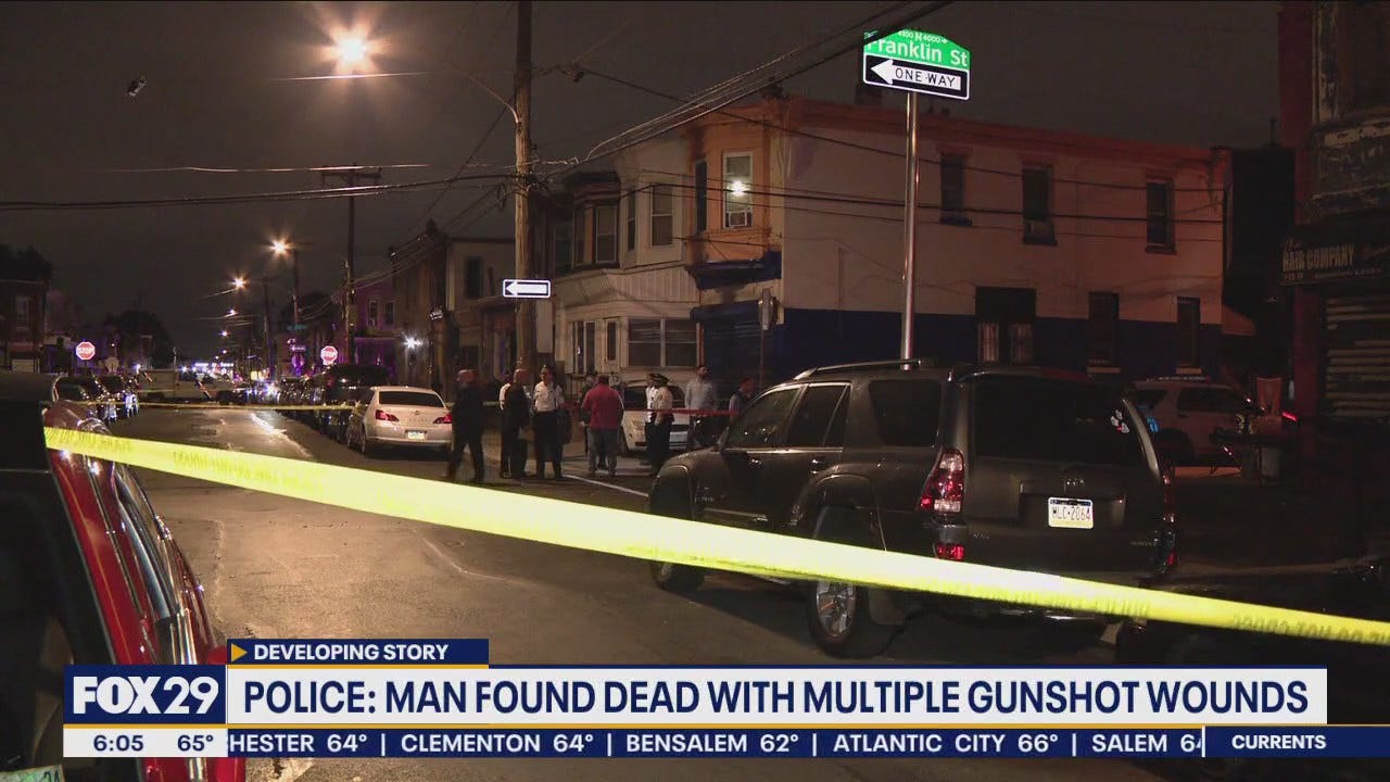 Man found dead with multiple gunshot wounds in Hunting Park | FOX 29 ...