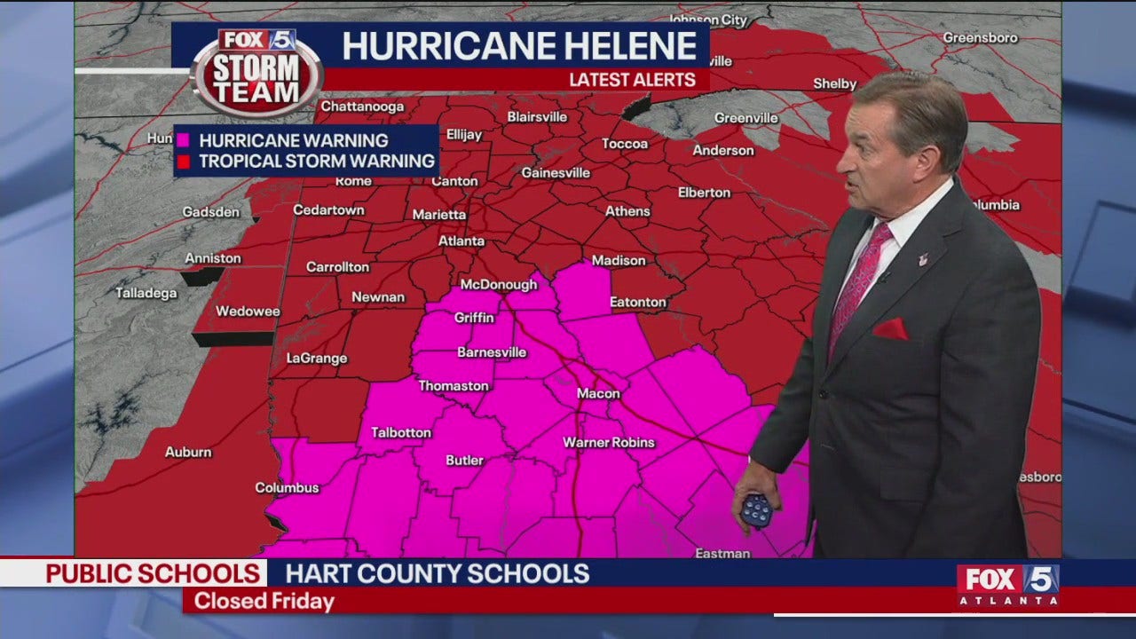 Hurricane Helene 6:30 p.m. Thursday update | FOX 5 Atlanta