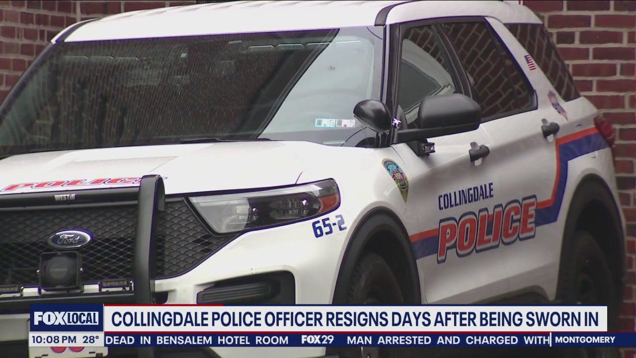 New Collingdale police officer resigns days as he faces several charges ...
