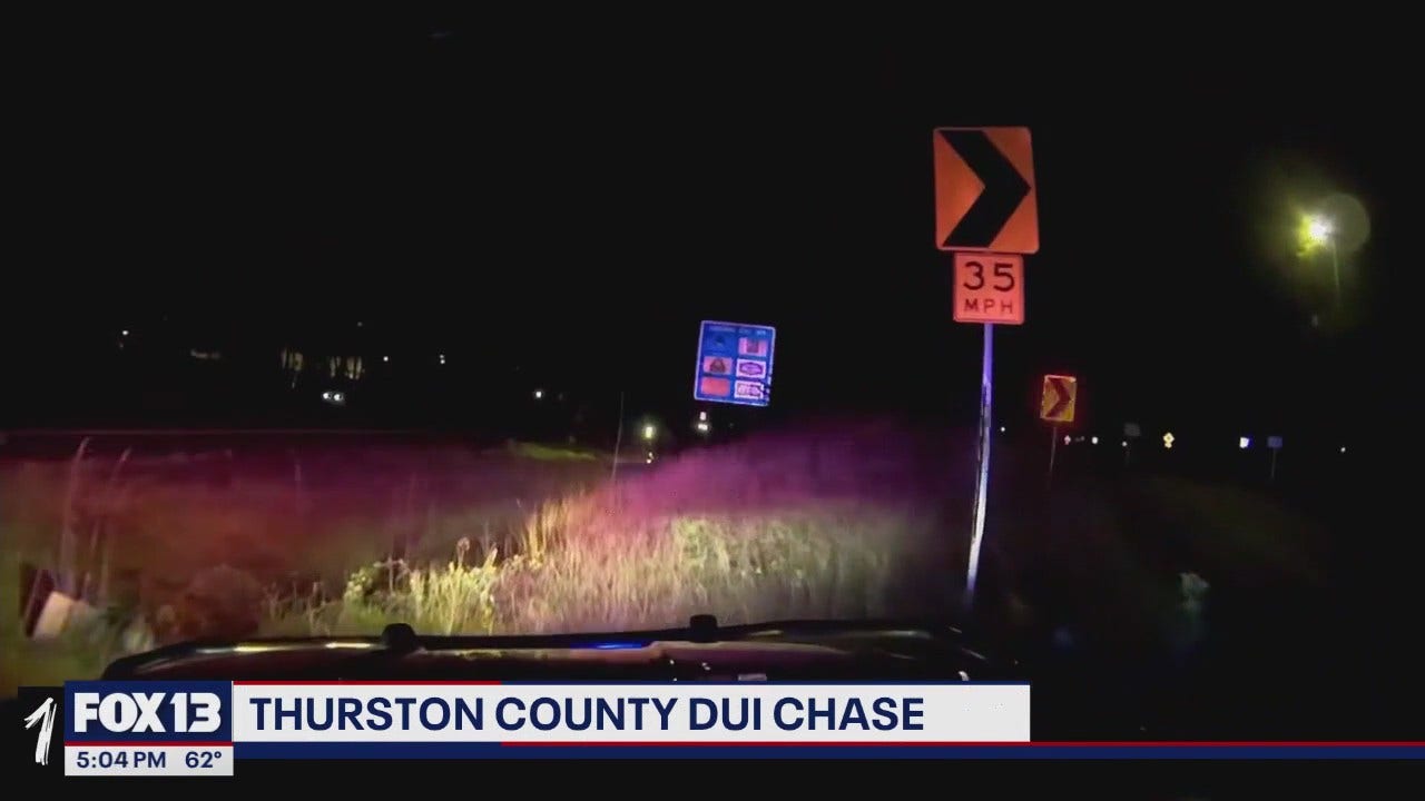 High-speed DUI chase ends in Thurston County crash | FOX 13 Seattle