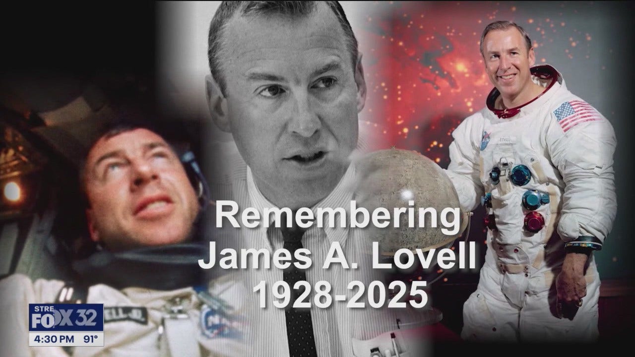 Apollo 13 astronaut Jim Lovell dies at 97 | FOX 32 Chicago