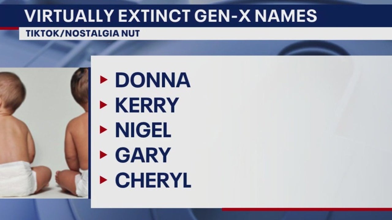 Virtually extinct list of Gen-X names | FOX 5 Atlanta