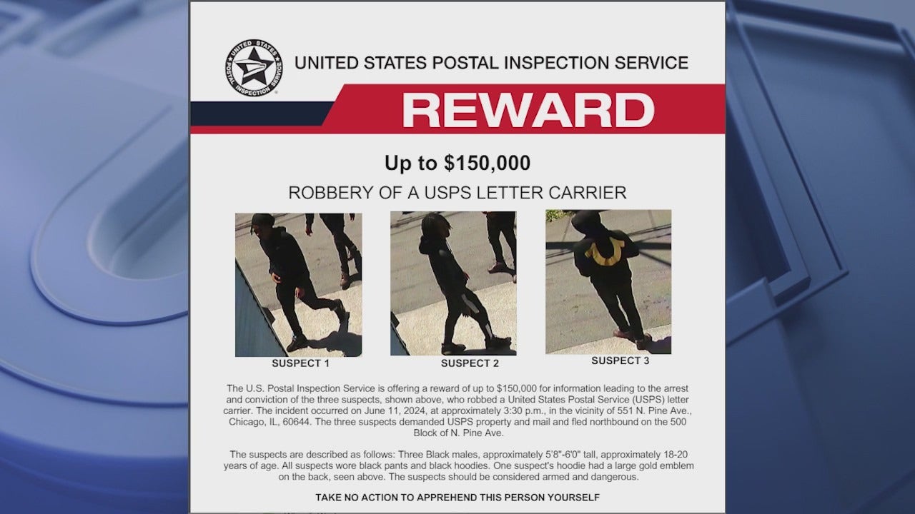 $150K reward offered in robbery of USPS letter carrier in Chicago | FOX ...