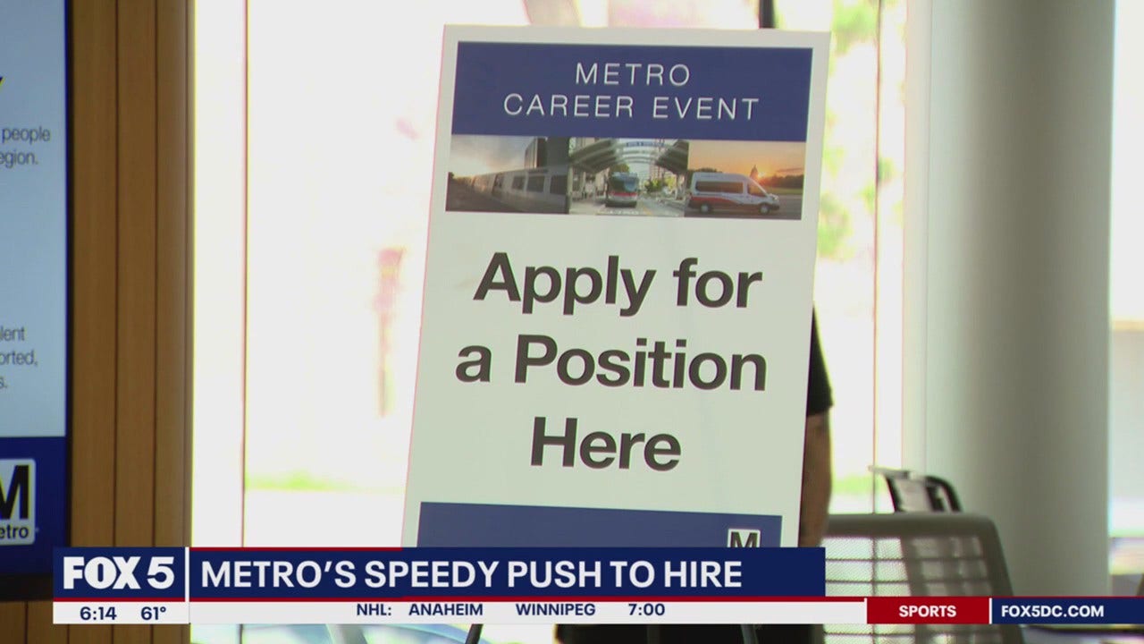 WMATA pushing to make hires quickly | FOX 5 DC