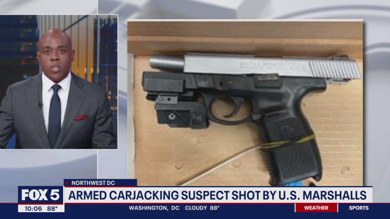 Armed Carjacking Suspect Shot By Us Marshals Fox 5 Dc