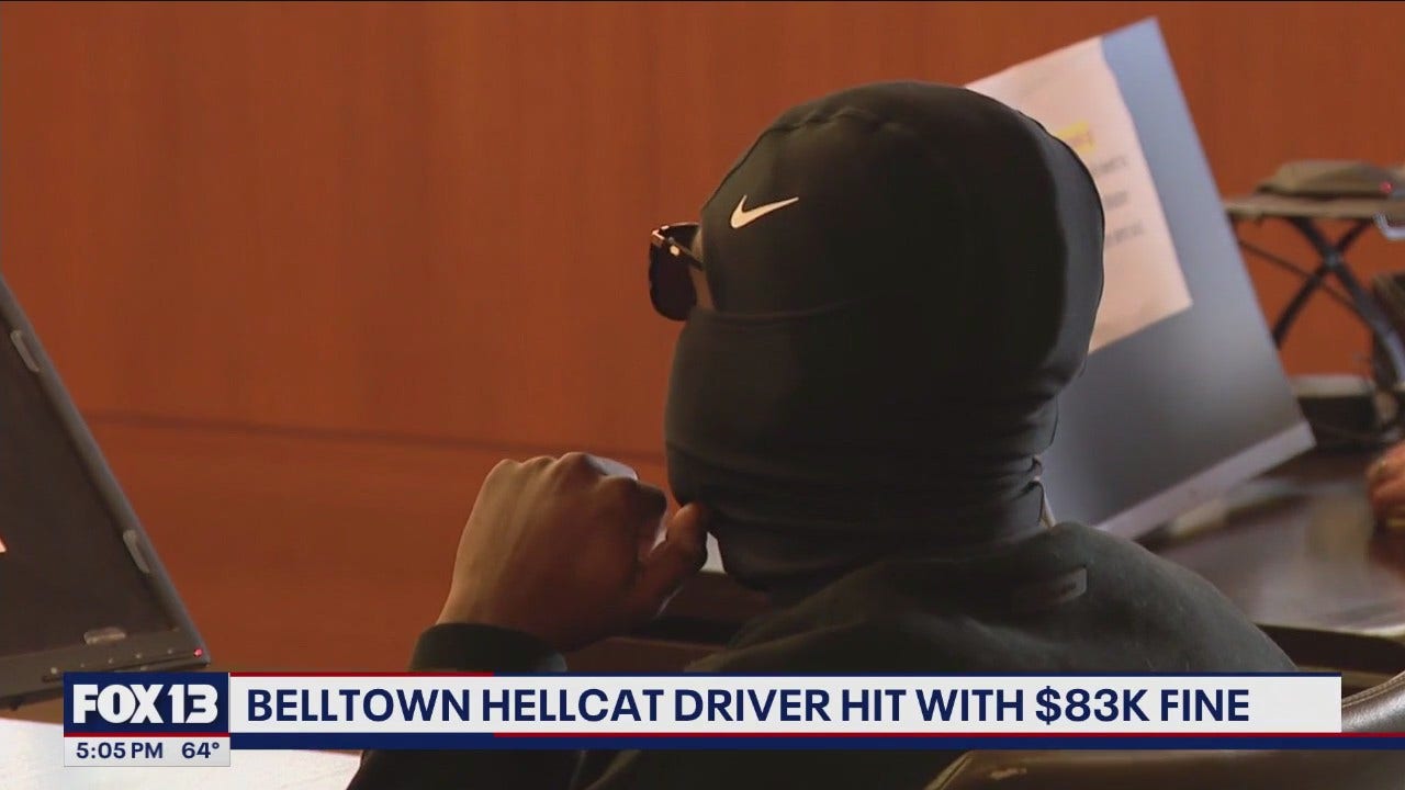 Belltown Hellcat driver hit with $83K fine | FOX 13 Seattle
