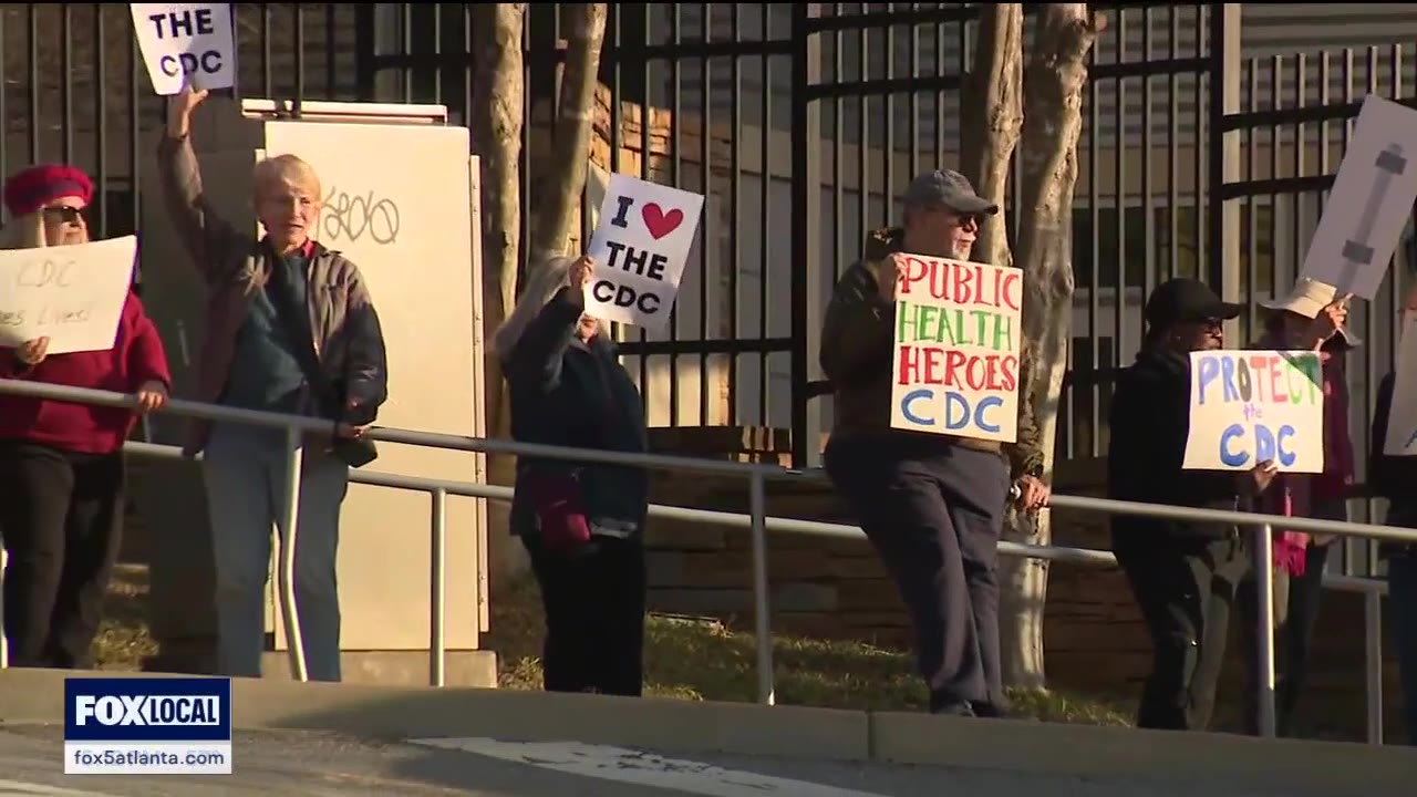 Protests outside CDC headquarters in Atlanta | FOX 5 Atlanta