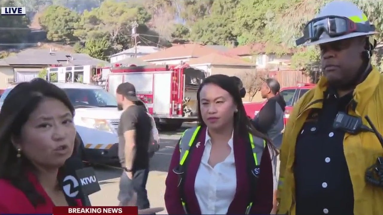 Oakland mayor and fire chief at the scene of Oakland hills fire | KTVU ...