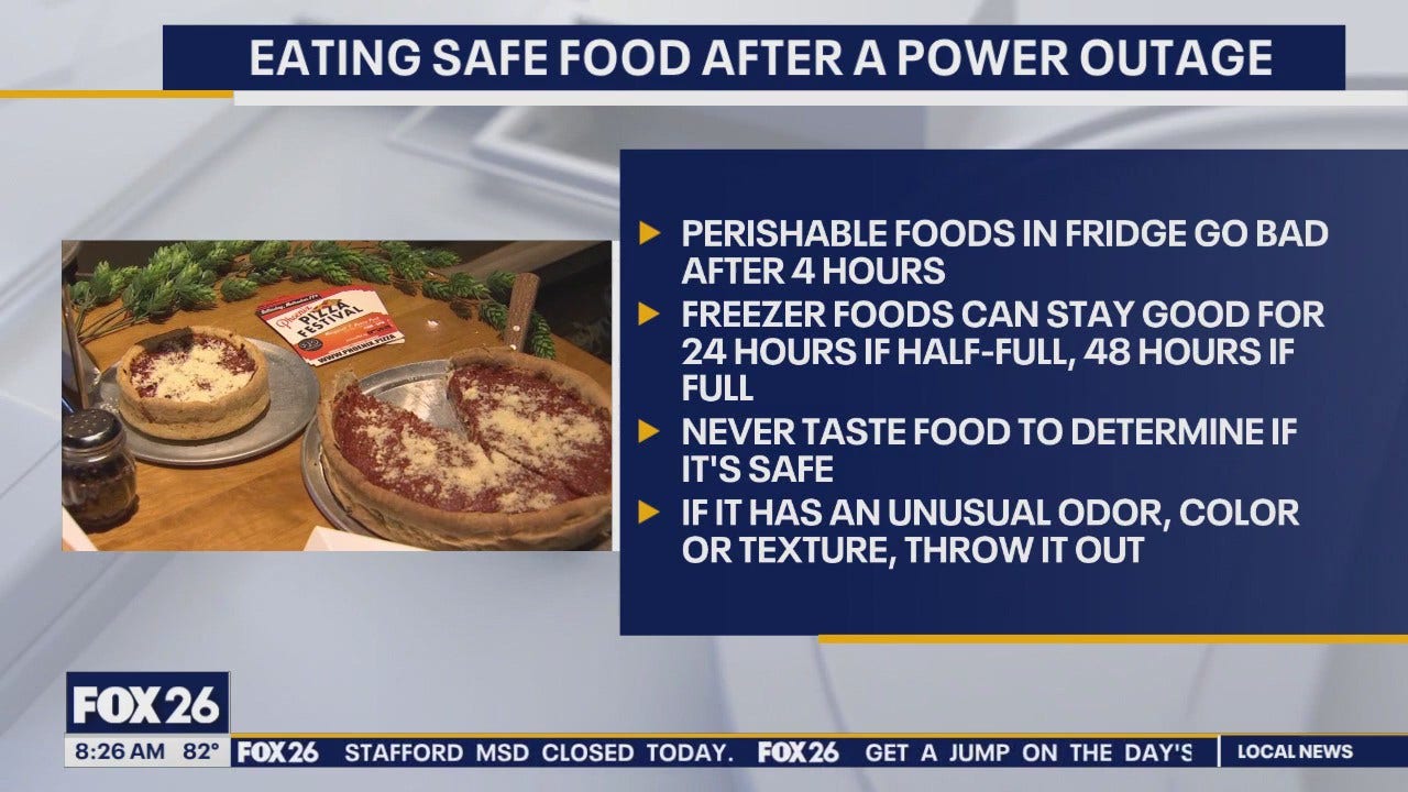 What foods are safe after a power outage | FOX 26 Houston