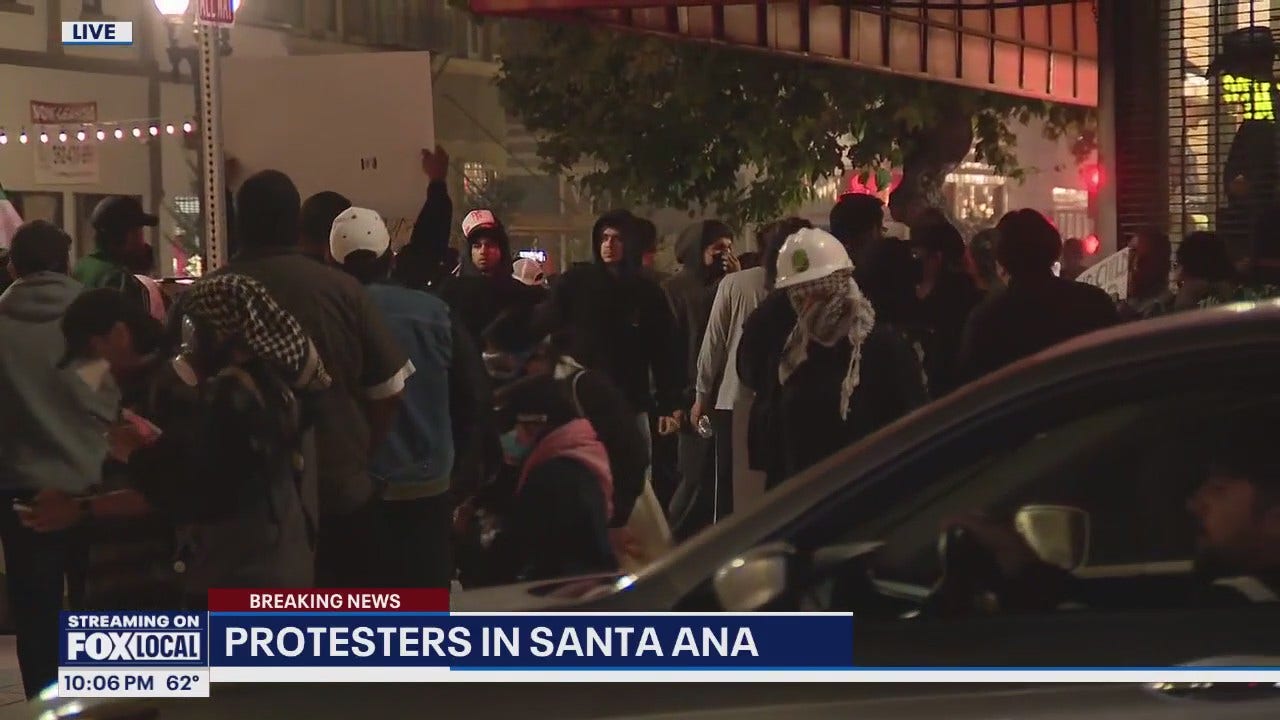 Santa Ana ICE protesters hit by rubber bullets | FOX 11 Los Angeles