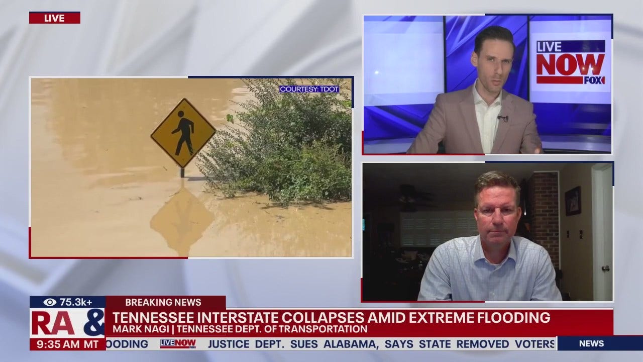 Helene causes interstate collapse in Tennessee | LiveNOW from FOX
